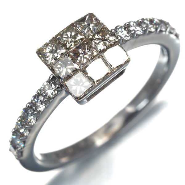 Yahoo!オークション - ダイヤ ダイヤモンド 0.63ct/0.20ct ミステリー...