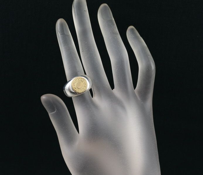 Yahoo!オークション - エルメス リング セリエ クルードセル 52号 K18Y...