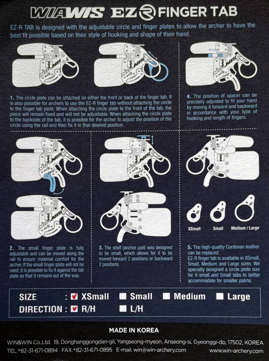 Yahoo!オークション - WIAWIS EZRタブ XS 右用 (新品タブ皮装着)