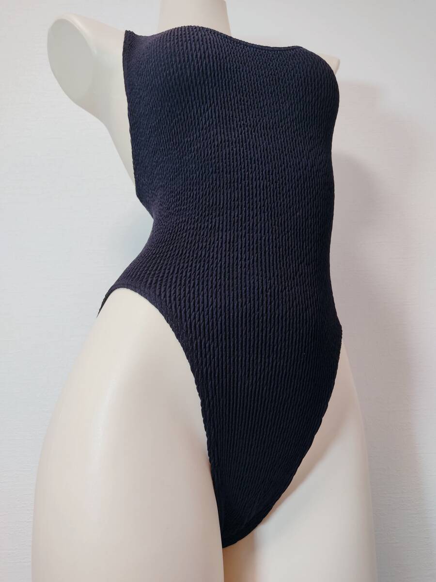 Yahoo!オークション - 88 レオタード(11L) ハイレグ黒ブラック 伸縮性...