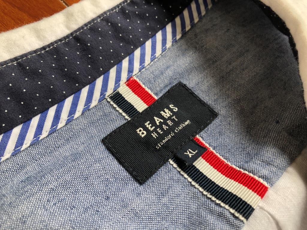 Yahoo!オークション - ビームス リネン混 7分袖シャツ XL BEAMS