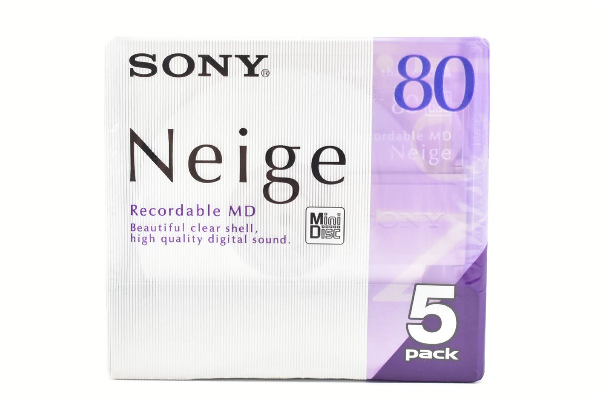 Yahoo!オークション - 未使用 未開封 SONY MD Neige 80 5枚パック [ソ...