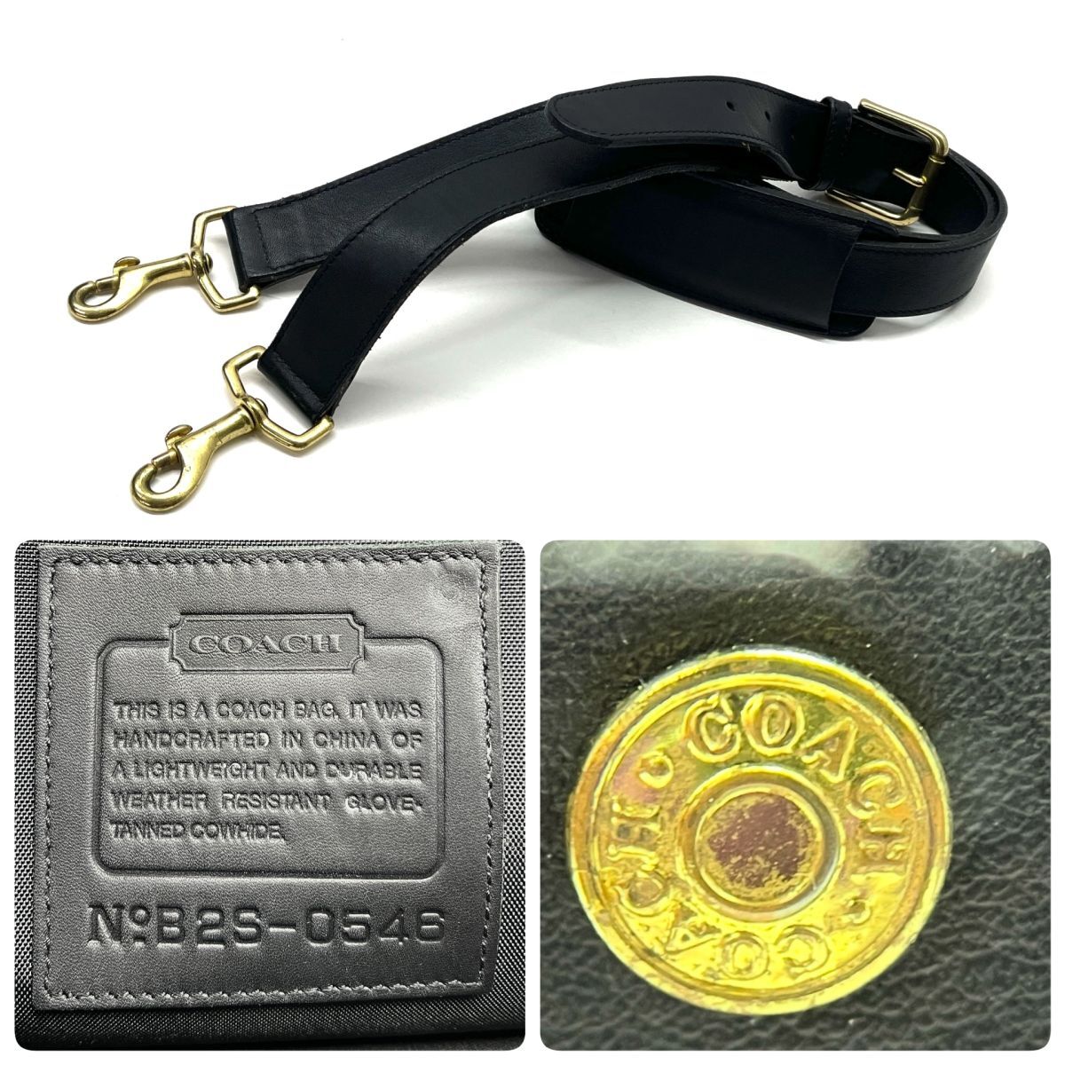 Yahoo!オークション - 【K153】美品 COACH オールドコーチ ビジネスバ...