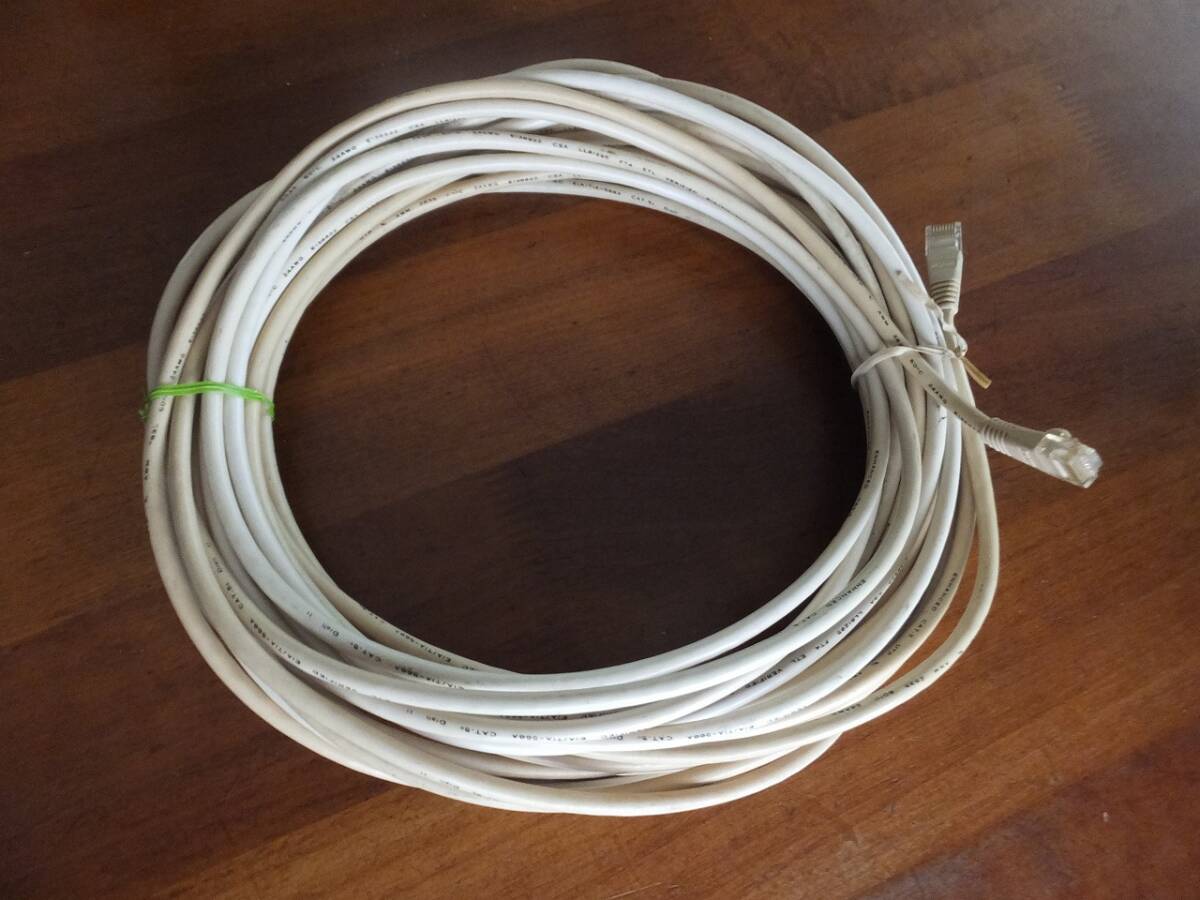 Yahoo!オークション - Cat 5e LANケーブル 15m