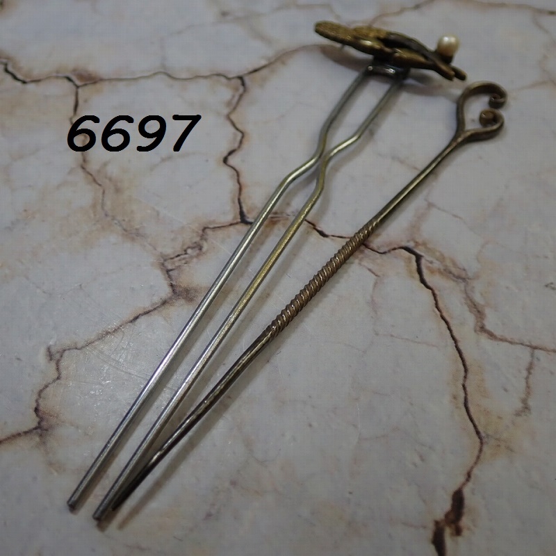 Yahoo!オークション - AC-6697 アンティーク かんざし 2点 20250606