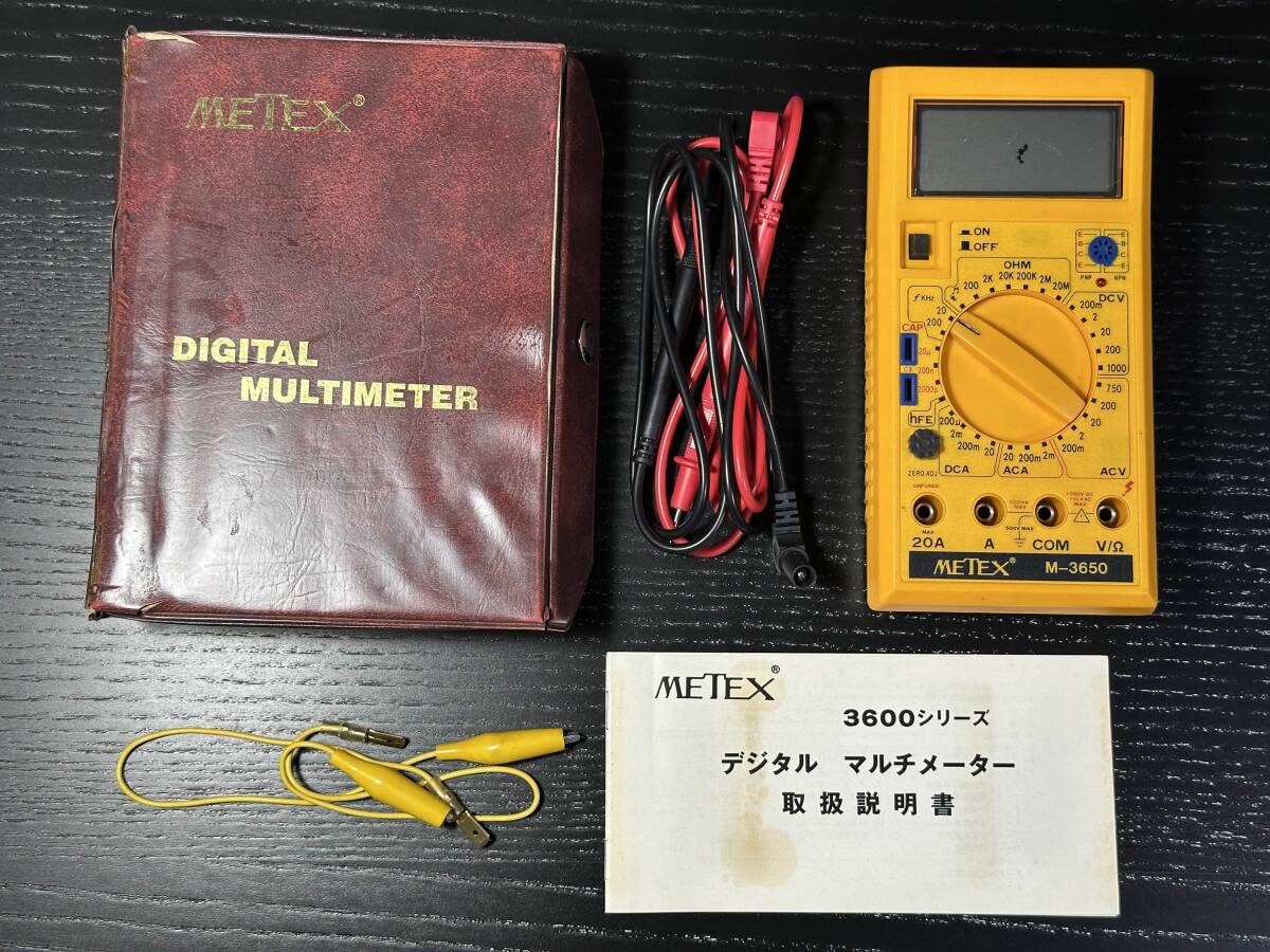 Yahoo!オークション - 【動作品】METEX デジタルマルチメーター M-3650...
