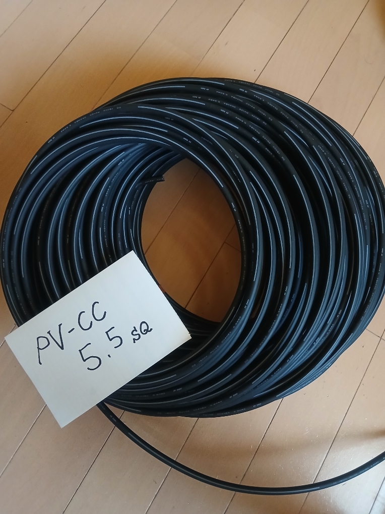 Yahoo!オークション - PV-CC 5.5sq 架橋ポリエチレンPVケーブル 太陽光...
