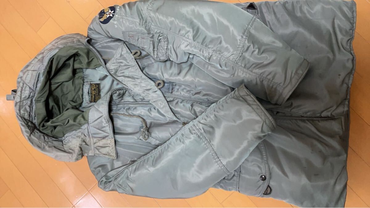 Yahoo!オークション - 【実物】米軍 N-3B フライトジャケット SMALL 60...