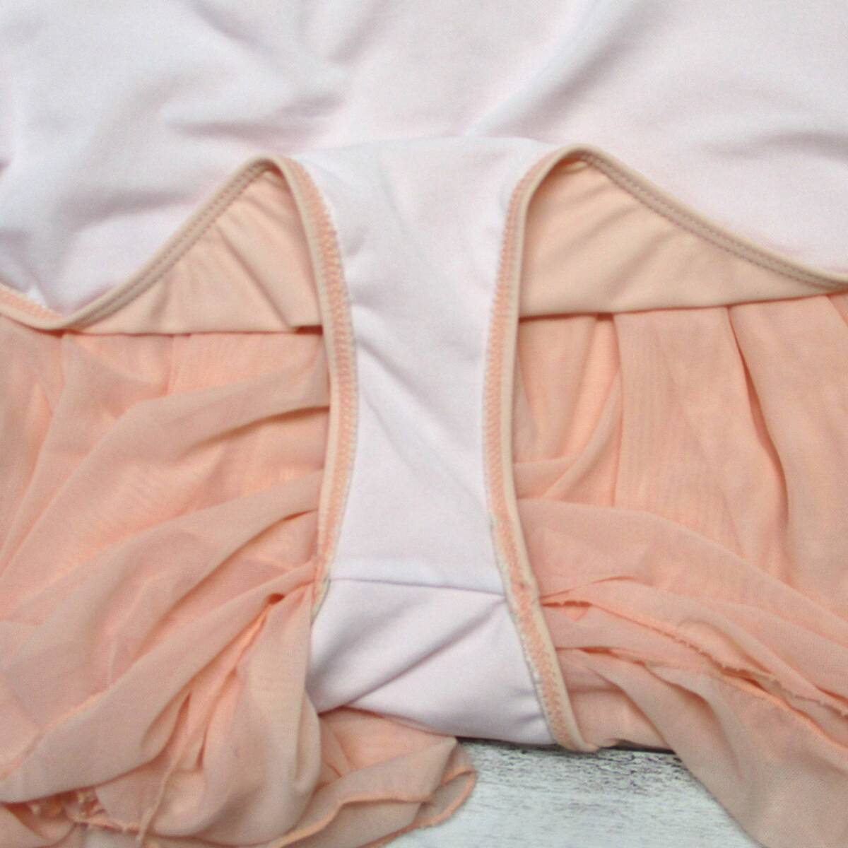 Yahoo!オークション - C4755 きれい サーモンピンク レース 透け感 Daz...