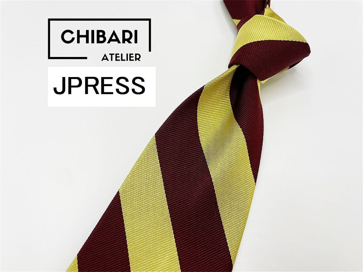 Yahoo!オークション - 【美品】JPRESS ジェイプレス レジメンタル柄 ネ...