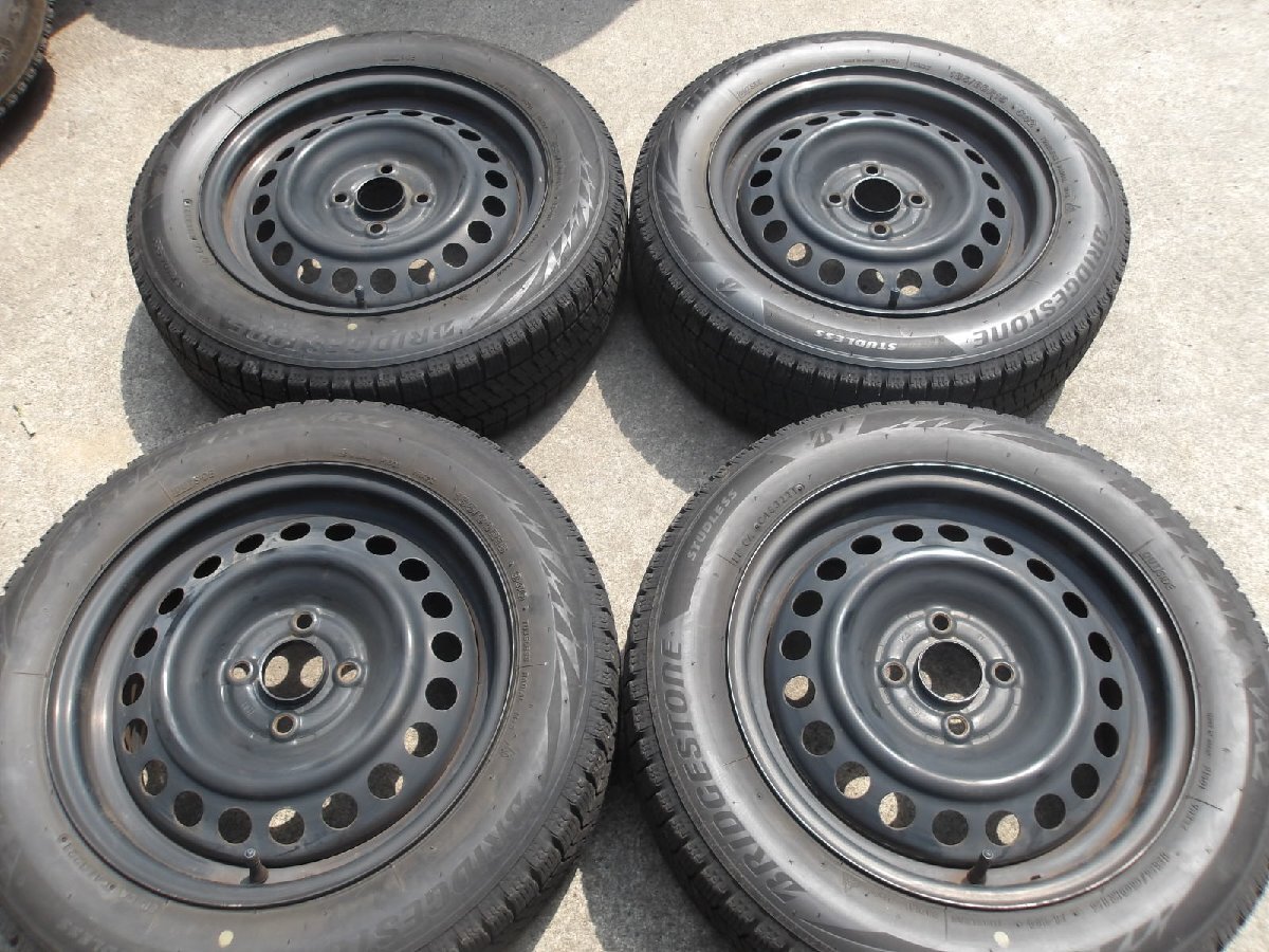 Yahoo!オークション - P141-ソ2 送料無料 185/60R15 冬4本セット スタ...