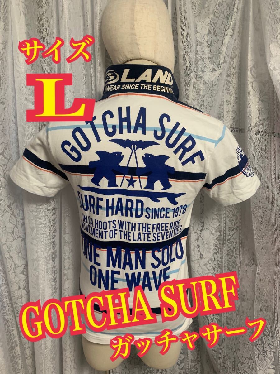 Yahoo!オークション - GOTCHA SURF ガッチャサーフ 半袖 ポロシャツ 刺...