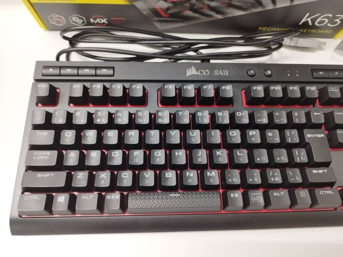Yahoo!オークション - CORSAIR MECHANICAL KEYBOARD K63 ゲーミングキ...