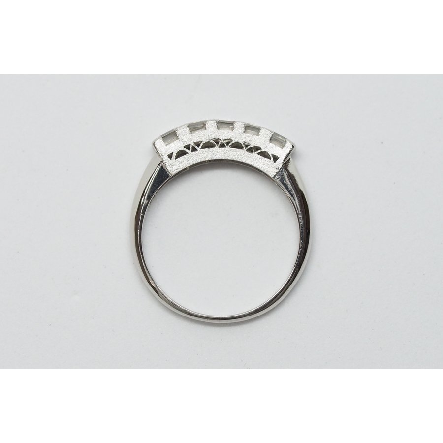 Yahoo!オークション - Pt900 ダイヤモンド 総0.68ct 5連デザイン プラ...