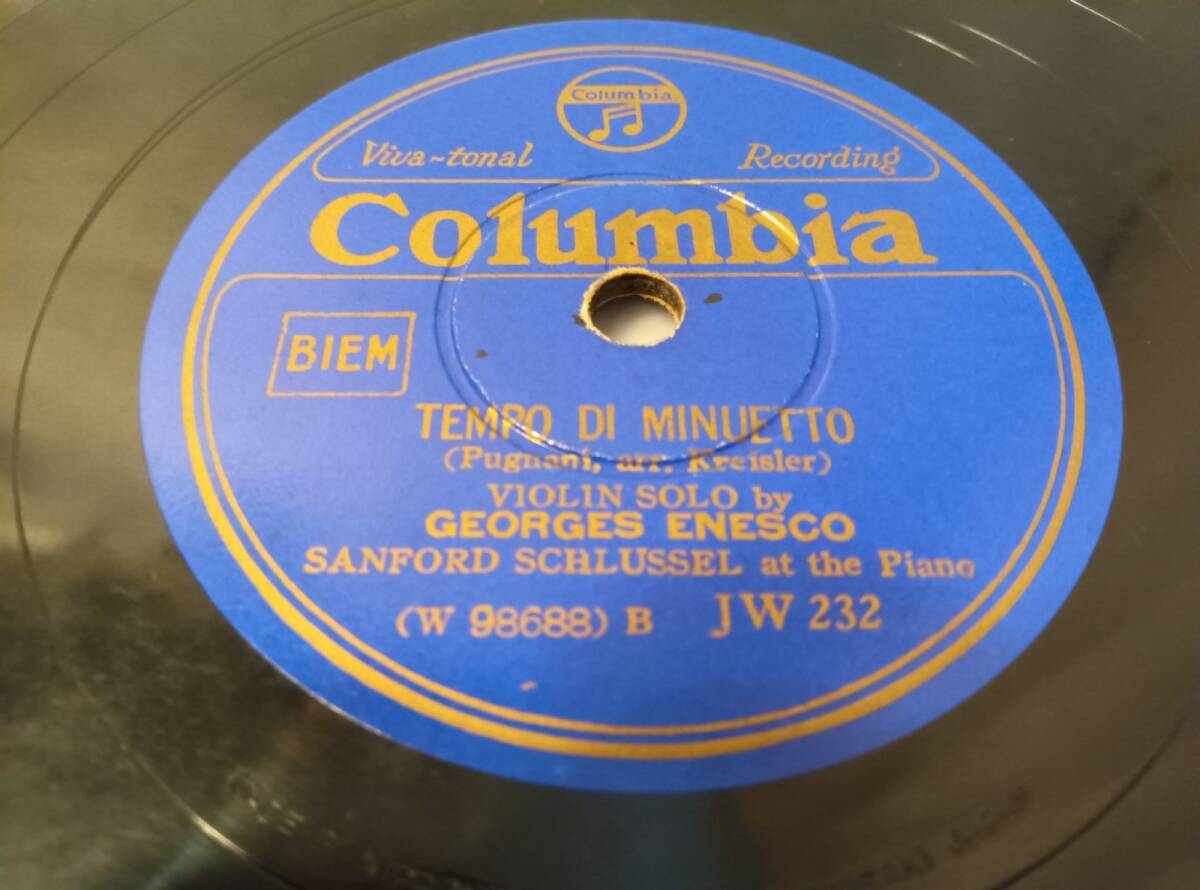 Yahoo!オークション - 日Columbia / JW232 Georges Enesco エネスコ