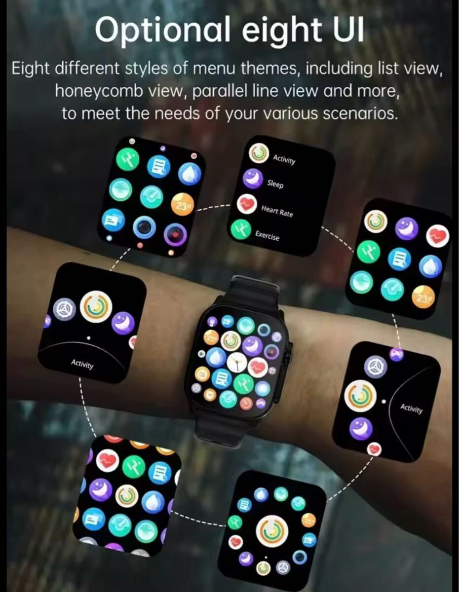 Yahoo!オークション - 【新品未使用】大画面スマートウォッチ T900 Ult...