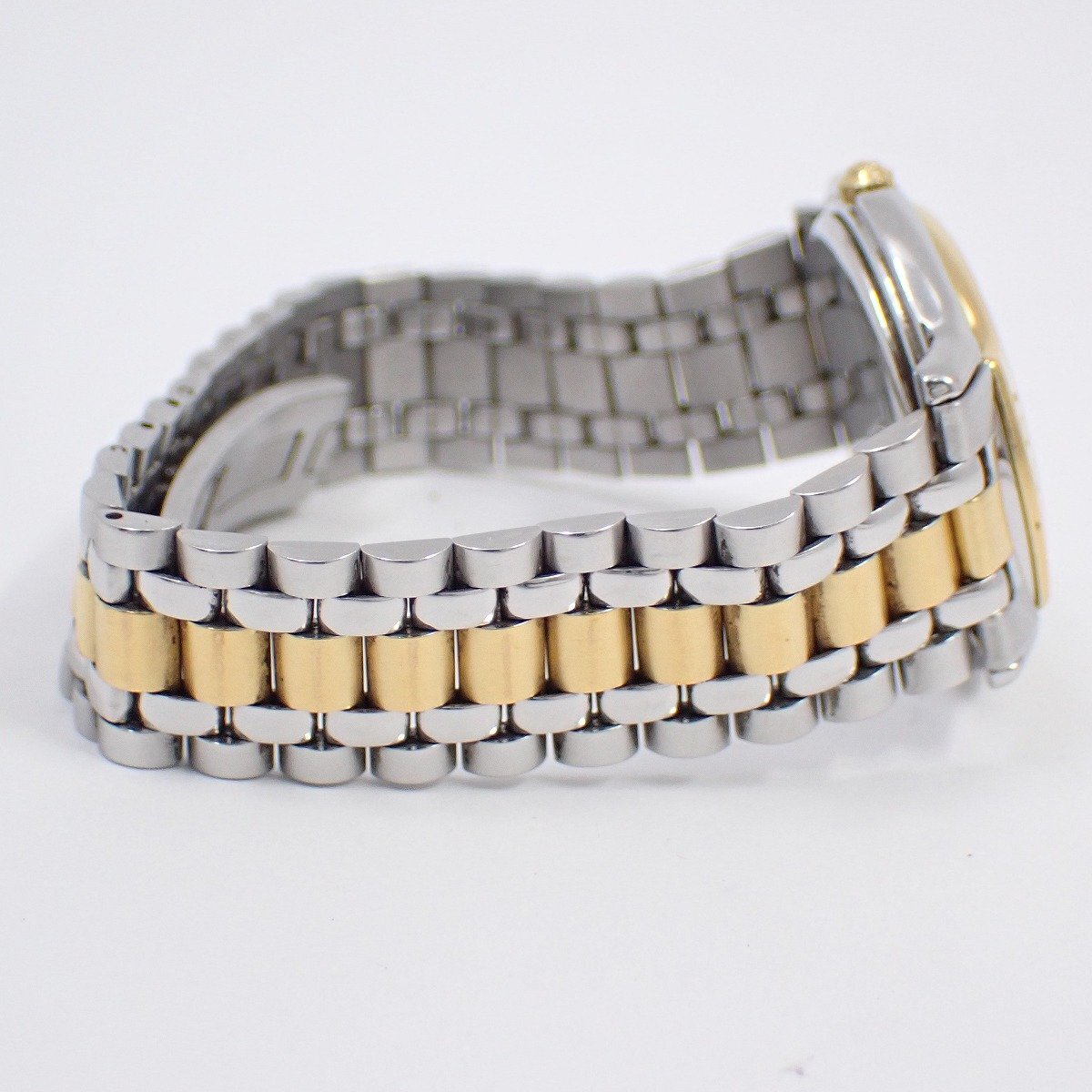 Yahoo!オークション - グッチ 8000M クォーツ メンズ 腕時計 コンビ 黒...