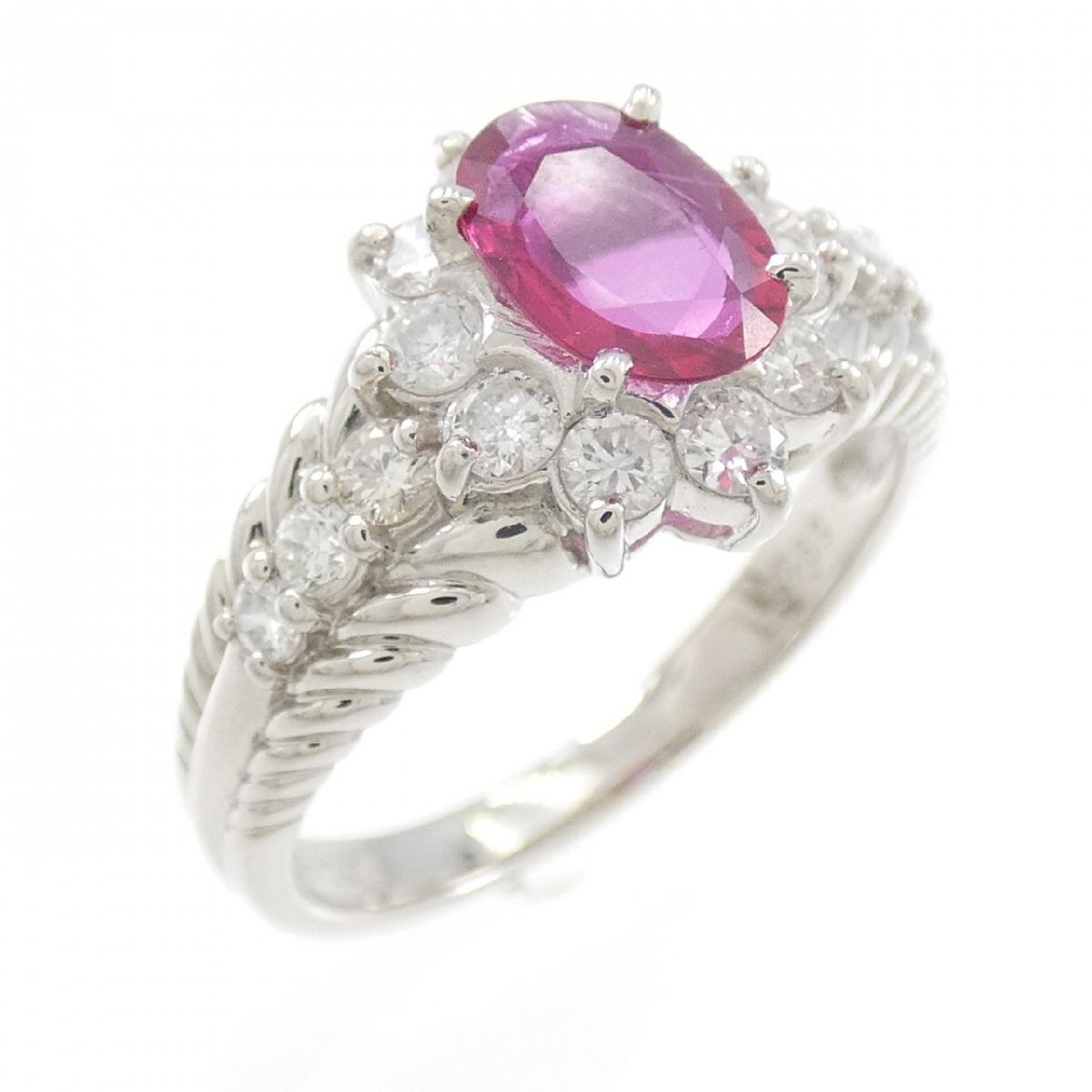 Yahoo!オークション - PT900 ルビー リング 0.61CT