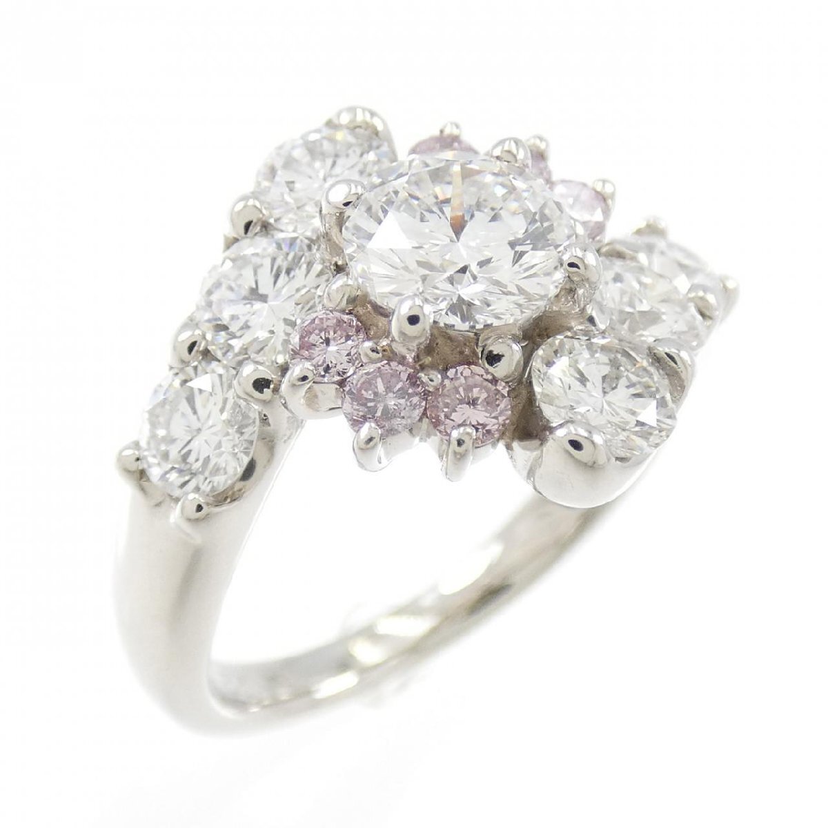 Yahoo!オークション - PT900 ダイヤモンド リング 0.722CT E VVS2 Good