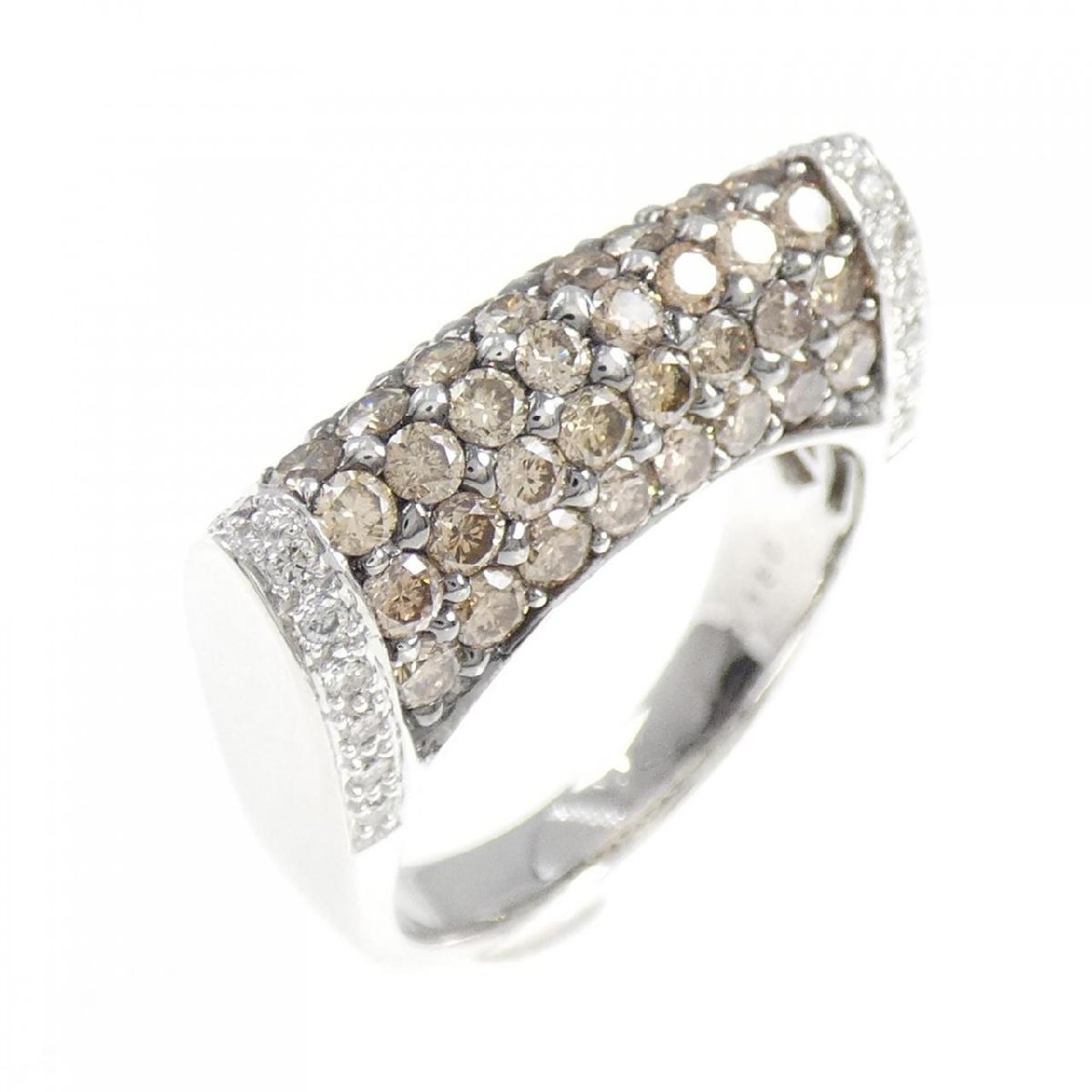 Yahoo!オークション - 750WG/750BG ダイヤモンド リング 1.80CT