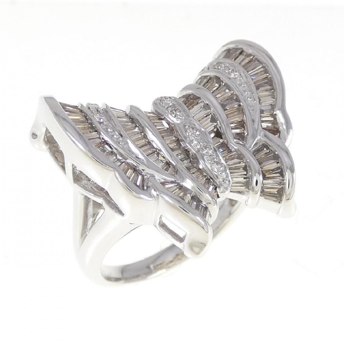 Yahoo!オークション - K18WG ダイヤモンド リング 1.65CT