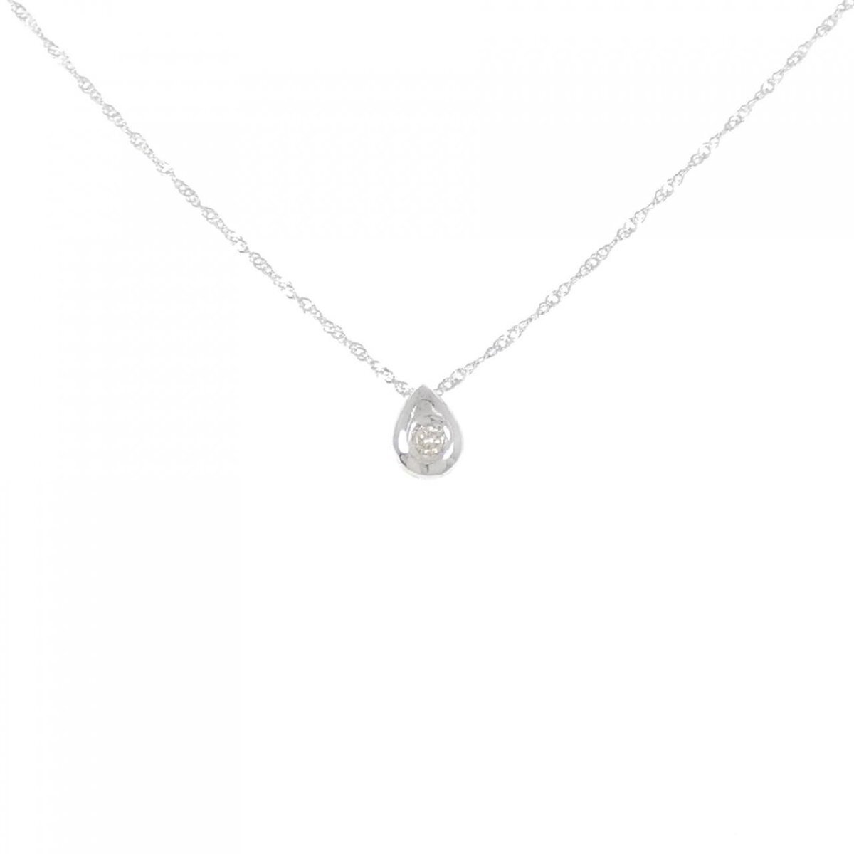 Yahoo!オークション - K14WG ダイヤモンド ネックレス 0.05CT