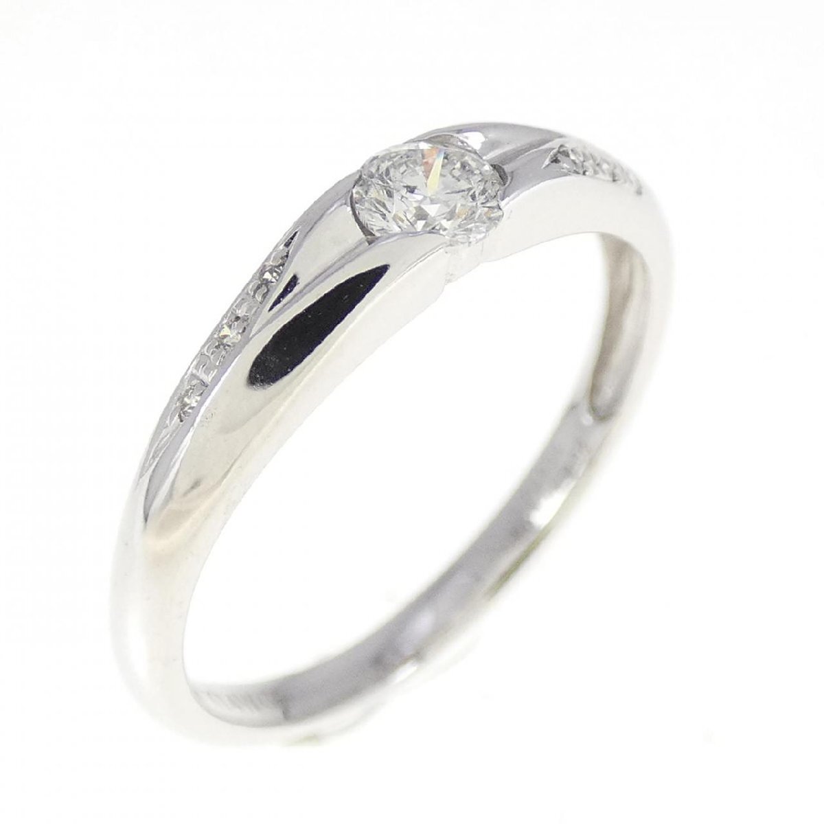 Yahoo!オークション - K14WG ダイヤモンド リング 0.174CT