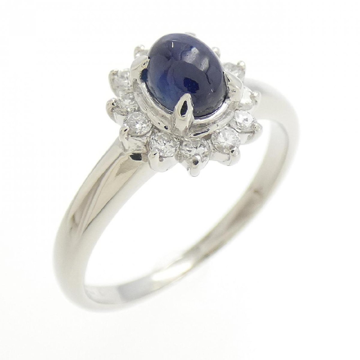Yahoo!オークション - PT サファイヤ リング 0.66CT