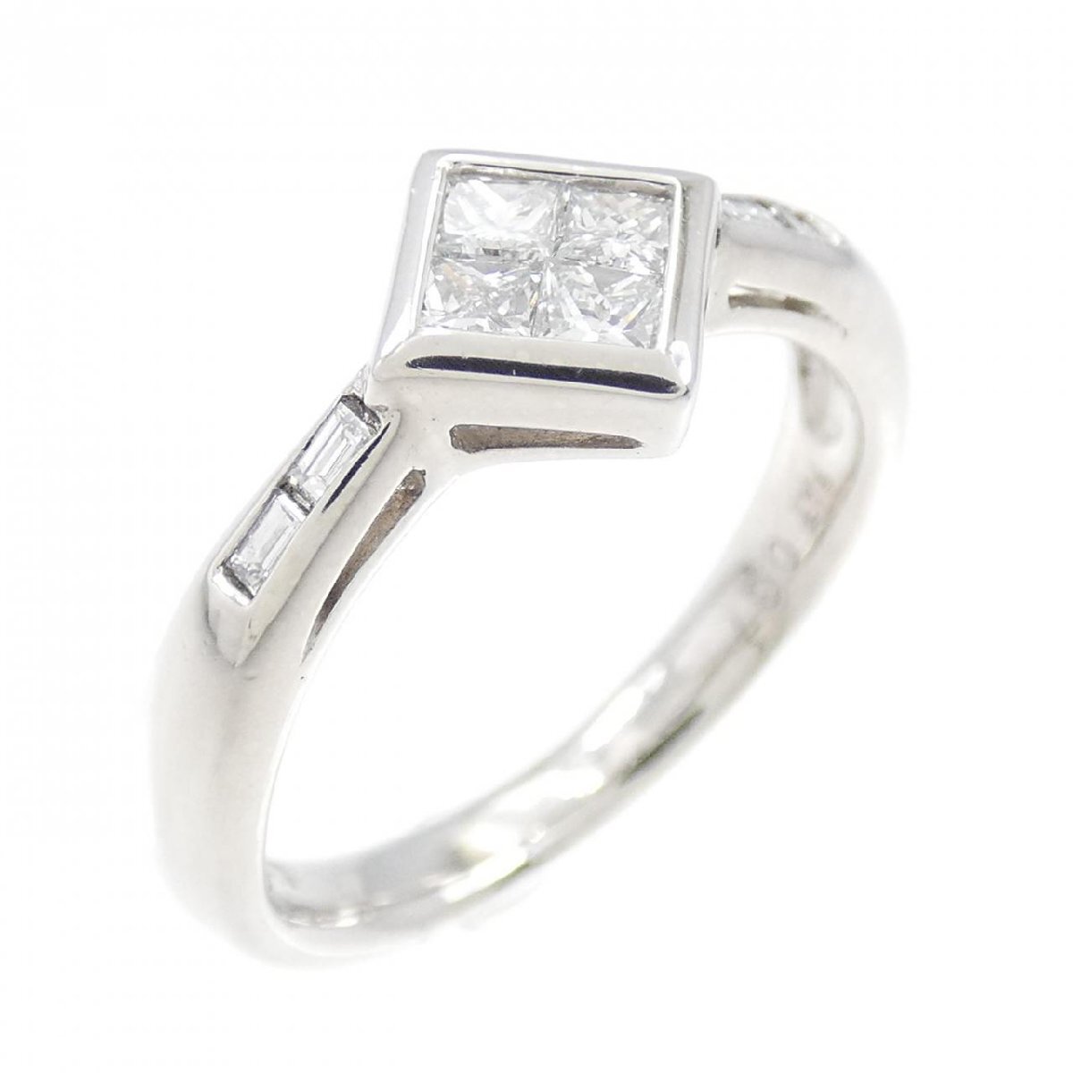 Yahoo!オークション - PT ダイヤモンド リング 0.37CT