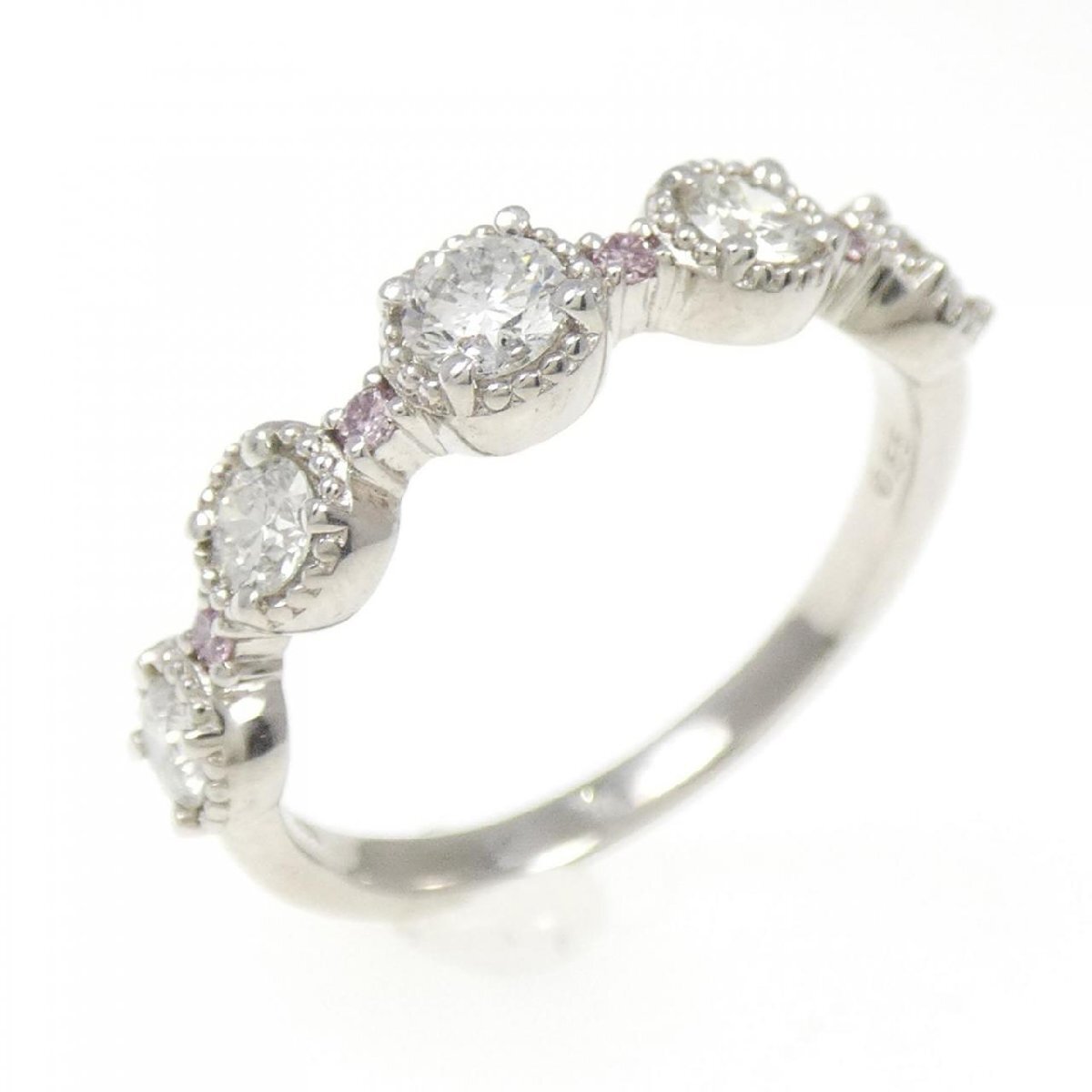 Yahoo!オークション - PT ダイヤモンド リング 0.55CT