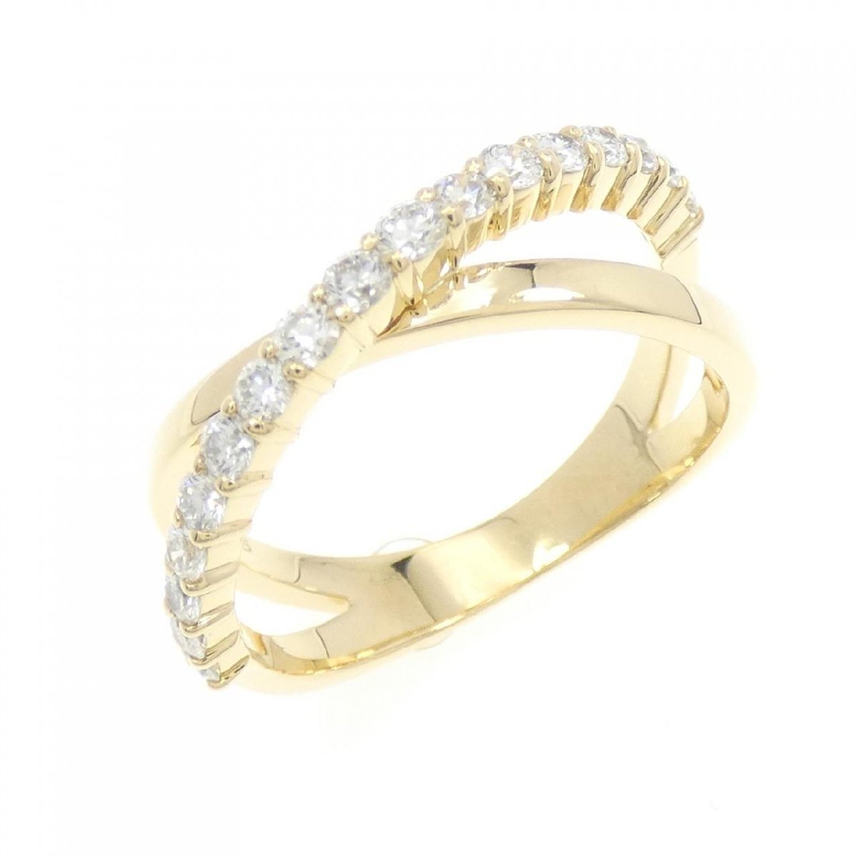 Yahoo!オークション - K18YG ダイヤモンド リング 0.45CT