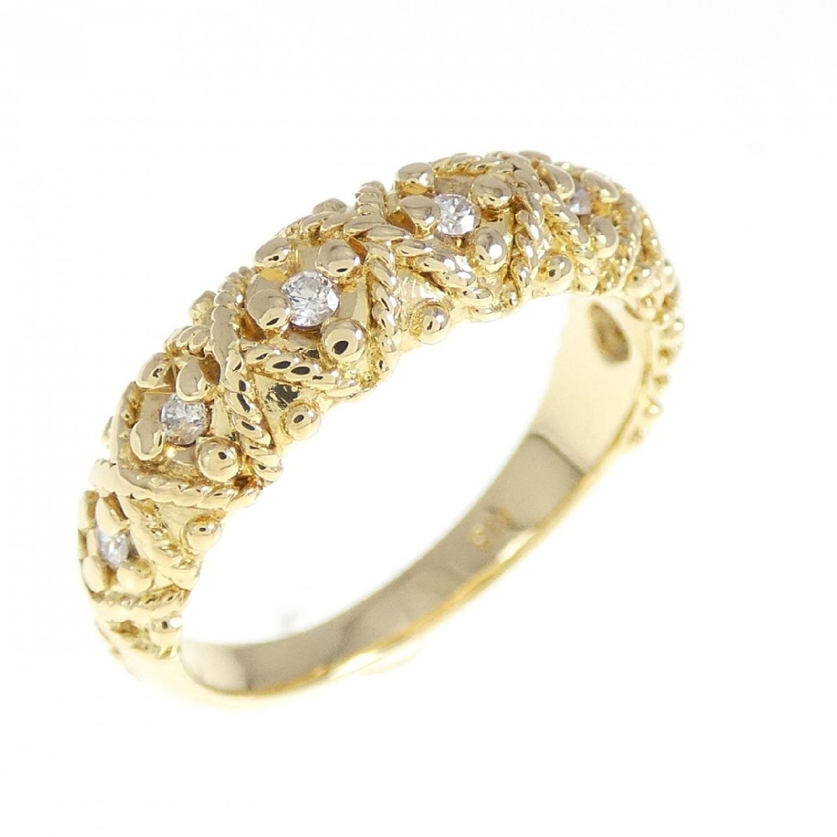 Yahoo!オークション - K18YG ダイヤモンド リング 0.08CT