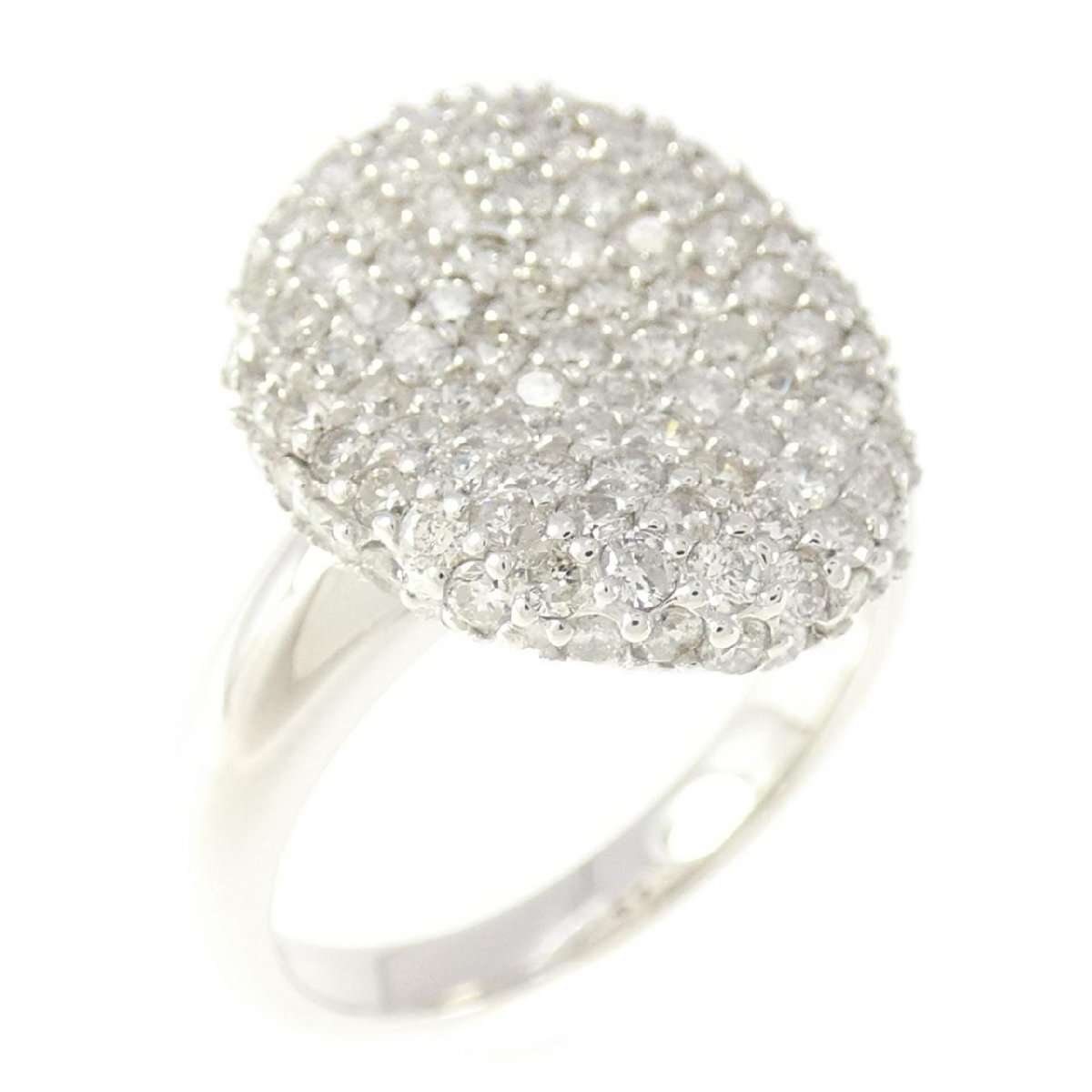 Yahoo!オークション - K18WG ダイヤモンド リング 1.24CT