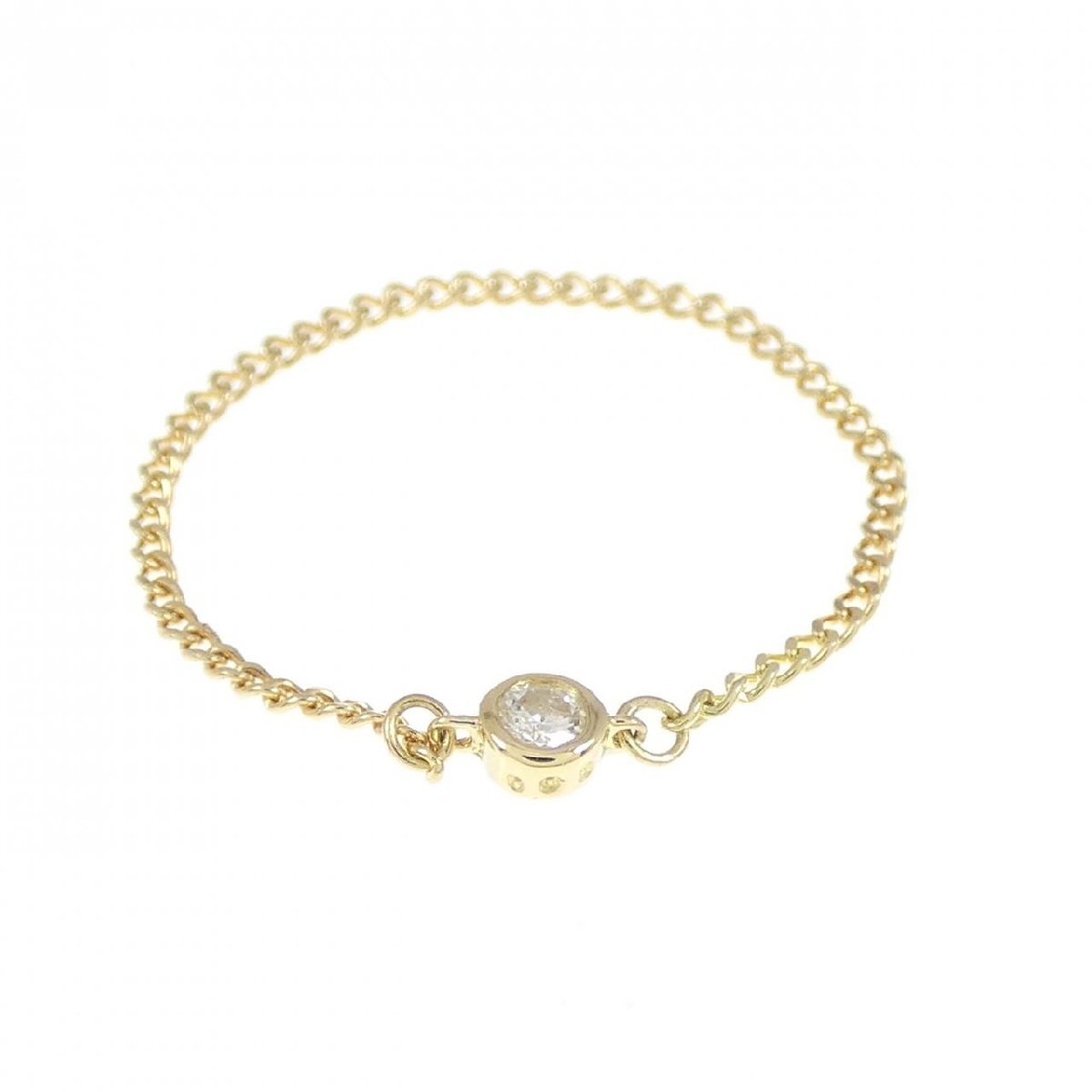 Yahoo!オークション - K18YG ダイヤモンド リング 0.03CT