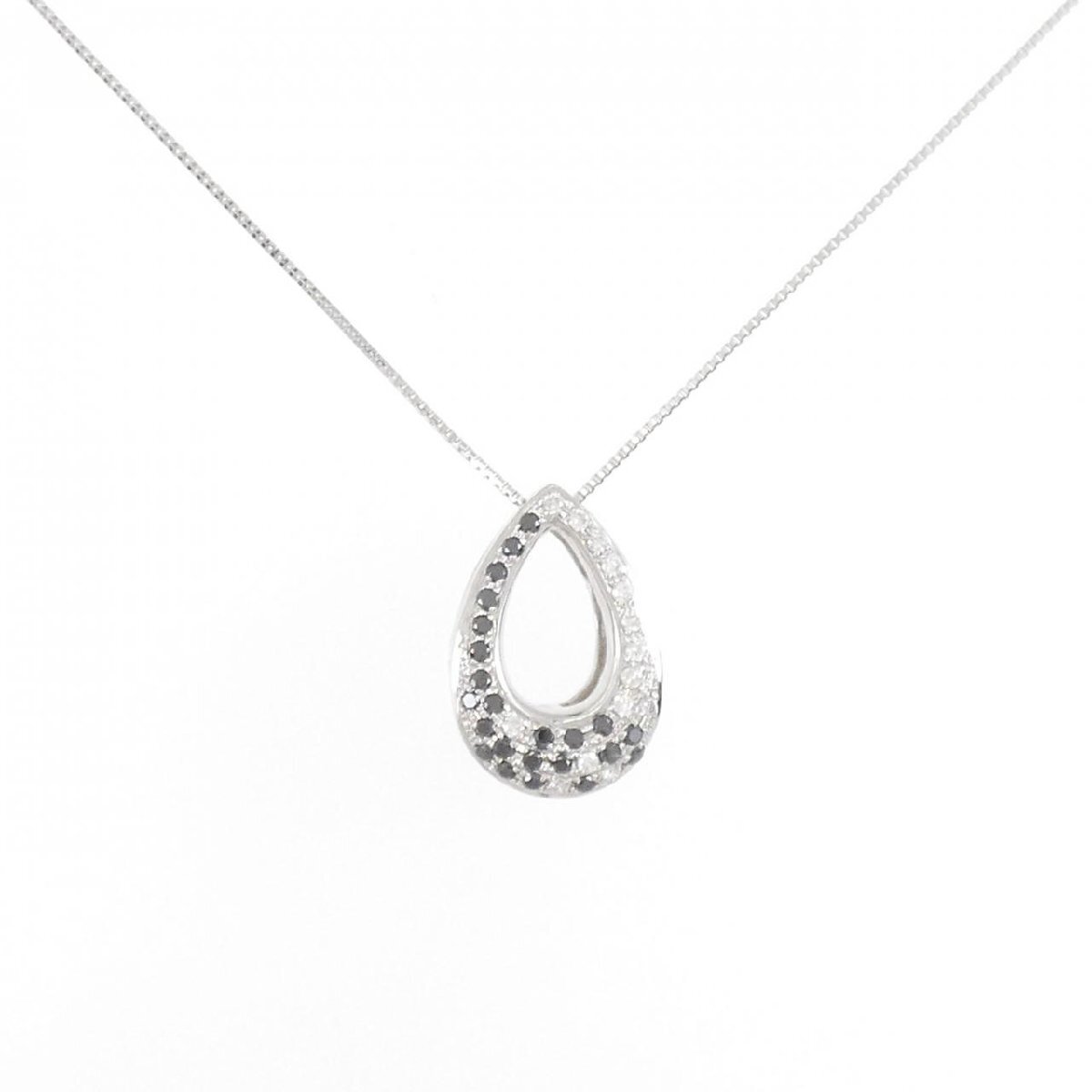 Yahoo!オークション - K18WG ダイヤモンド ネックレス 0.23CT