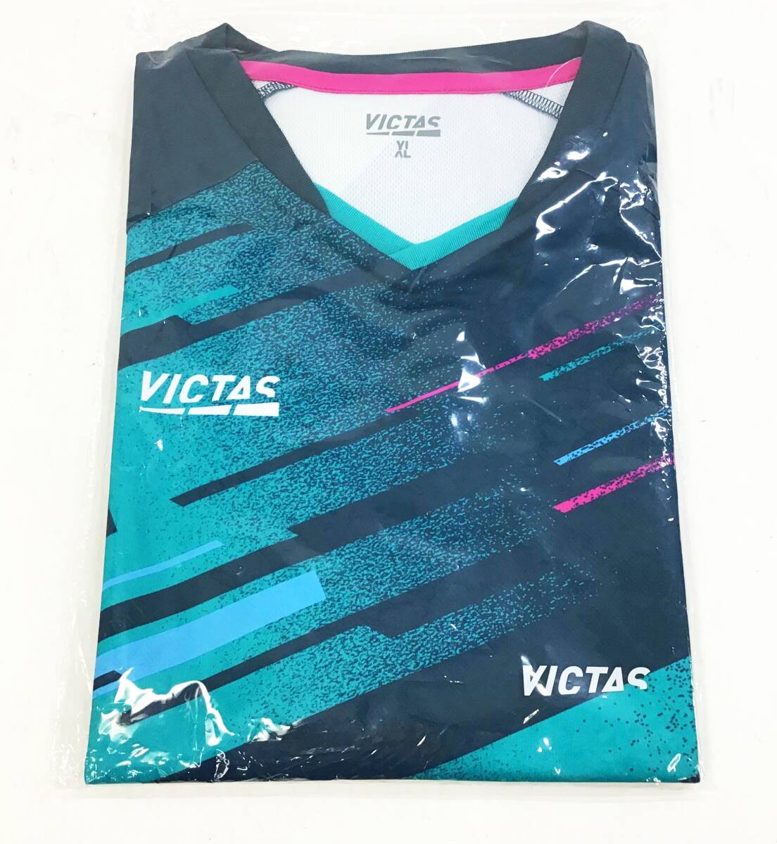 Yahoo!オークション - 未使用 タグ付き VICTAS XLサイズ ネイビー 卓球...