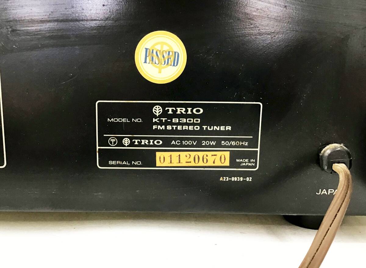 Yahoo!オークション - TRIO KT-8300 FM STEREO TUNER ステレオチューナ...