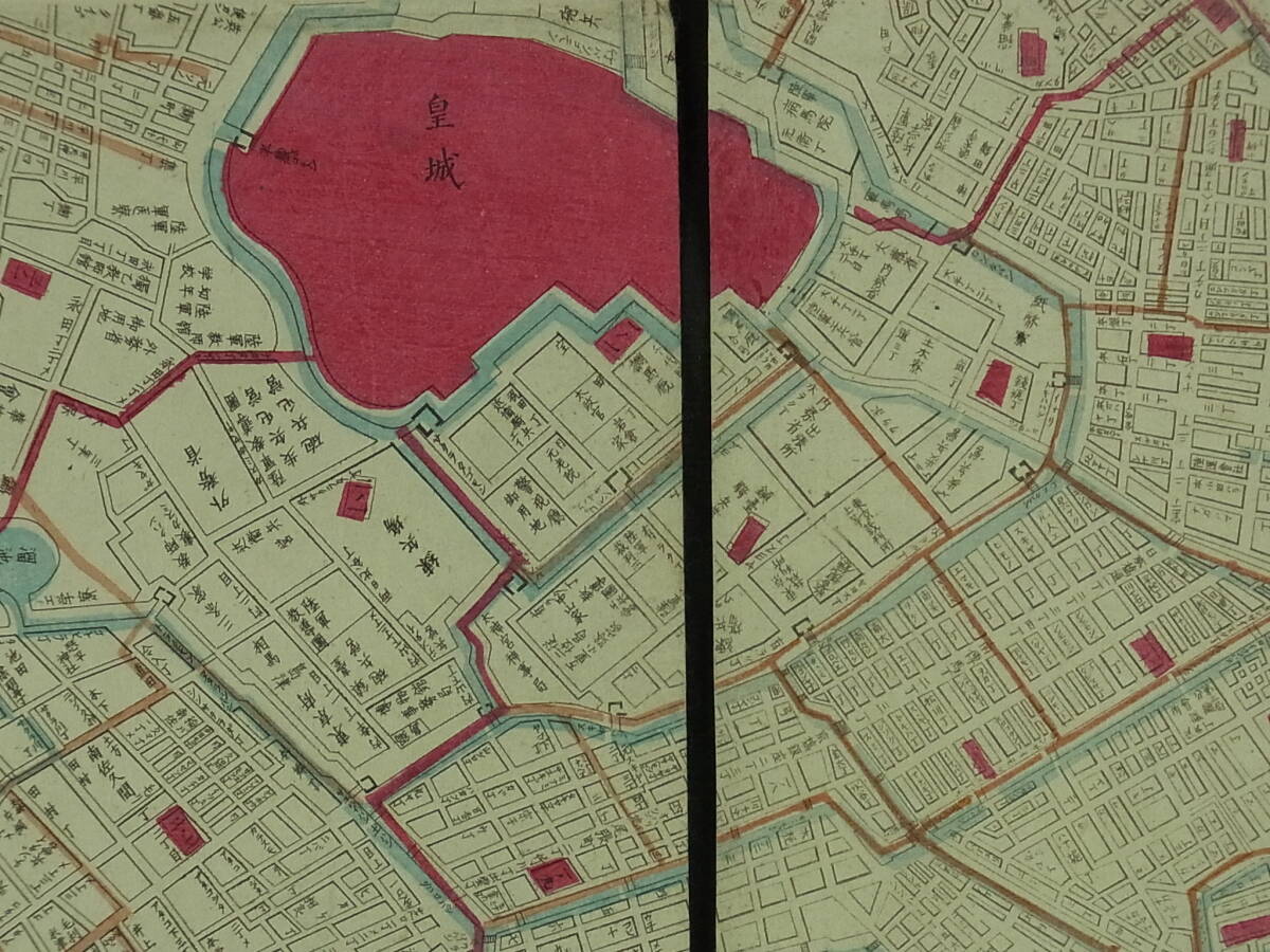 Yahoo!オークション - a1620 難あり 古地図 東京府管内全図 明治10年 ...