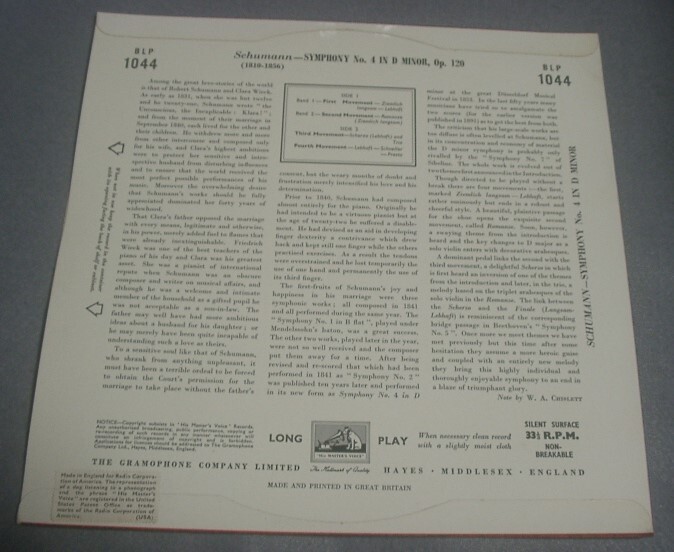Yahoo!オークション - カンテッリ/シューマン Sym4 (英)EMI初期重量フ...