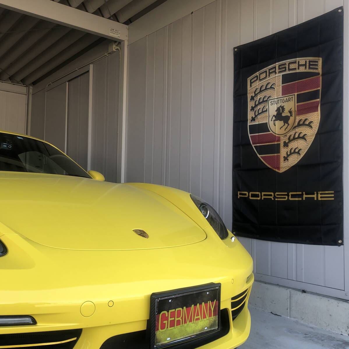 Yahoo!オークション - ガレージ装飾仕様 P57 ポルシェ旗 ポルシェバナ...