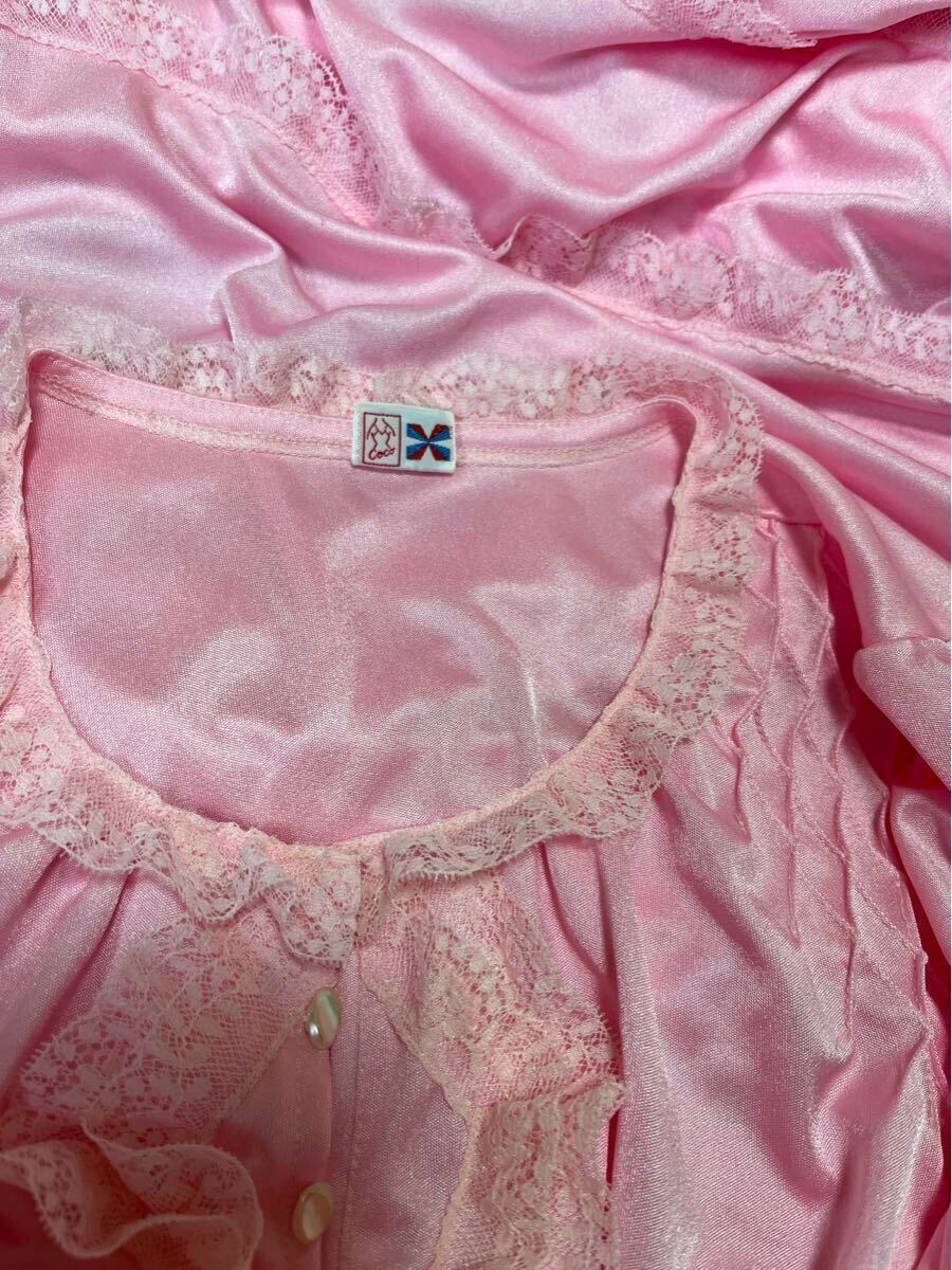 Yahoo!オークション - Tunic yoko kamoi ピンクロング ネグリジェ