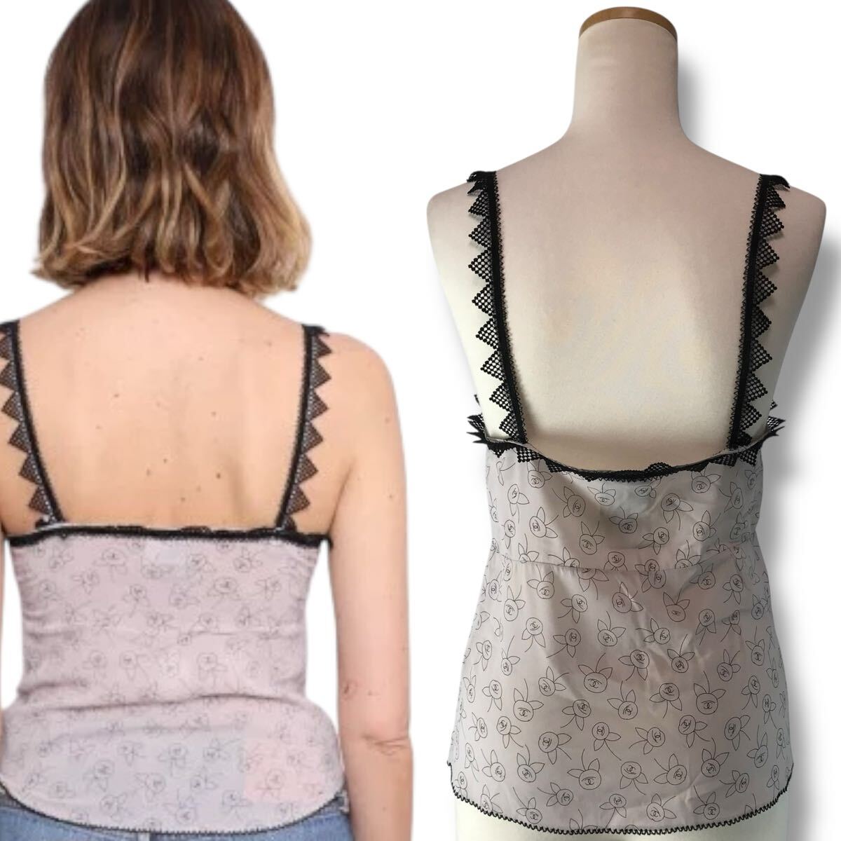 Yahoo!オークション - z10 希少 Vintage CHANEL 03P シャネル シルク ...