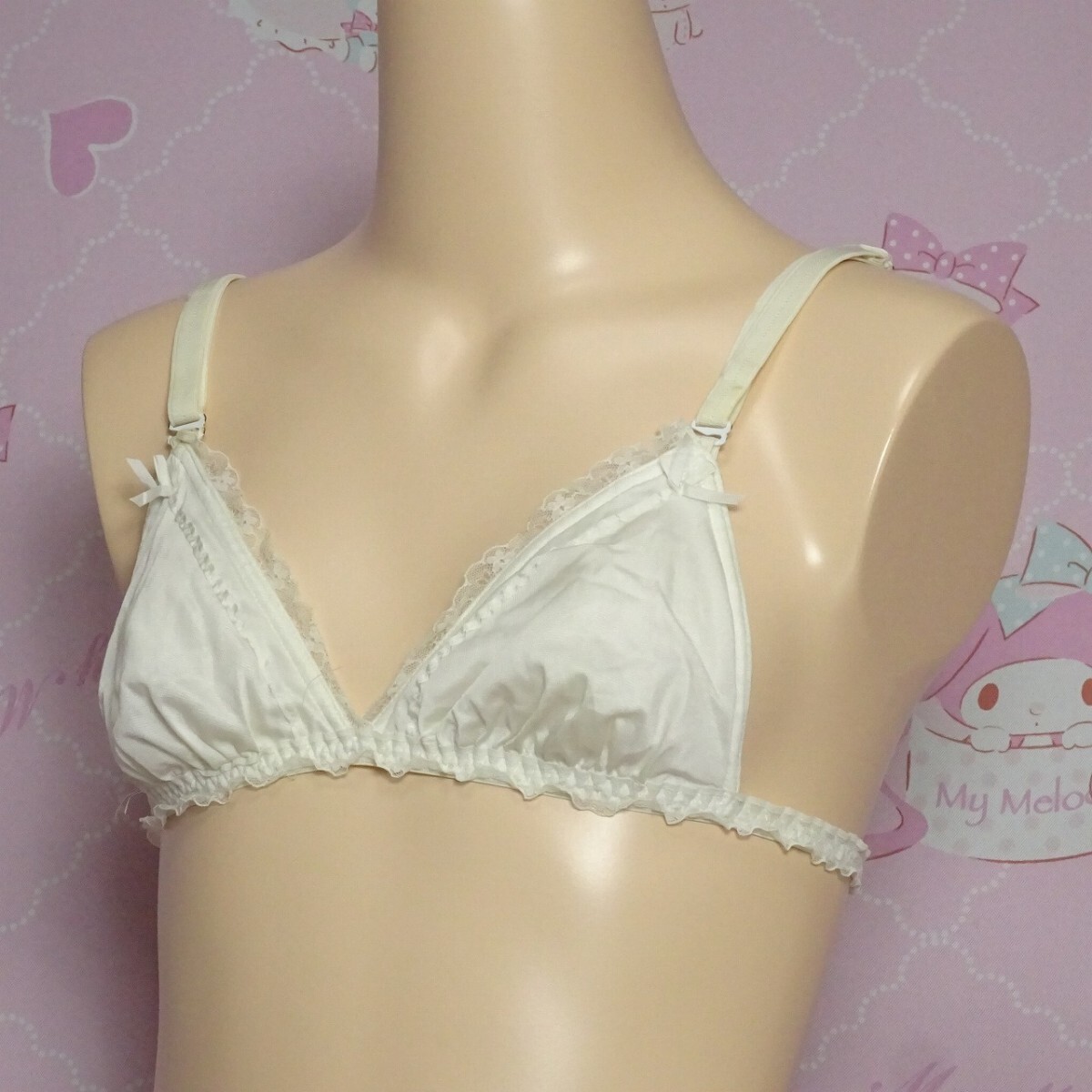 Yahoo!オークション - （3422） ハーフトップ 三角ブラ Zカン 女児服 ...