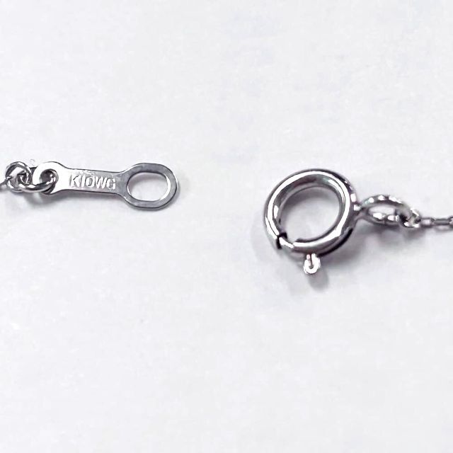 Yahoo!オークション - K10WG(10金ホワイトゴールド)チェーンネックレ...