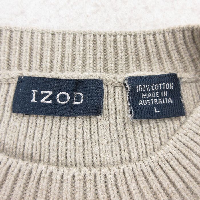 Yahoo!オークション - 【20%OFF】L/古着 IZOD 長袖 セーター メンズ ワ...