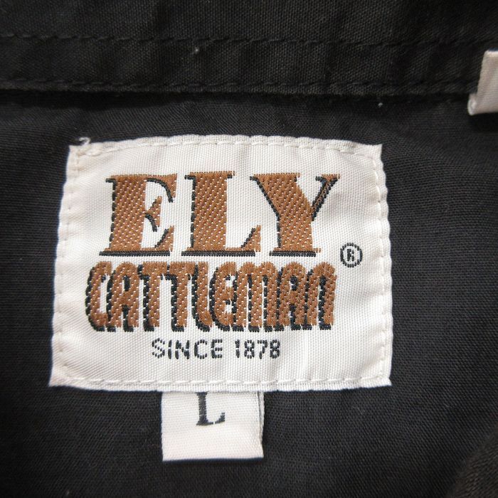 Yahoo!オークション - XL/古着 ELY 半袖 ウエスタン シャツ メンズ 90s...