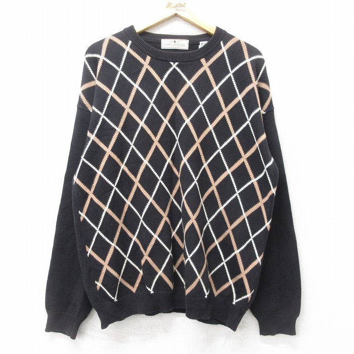 Yahoo!オークション - 【20%OFF】L/古着 長袖 セーター メンズ 00s ア...