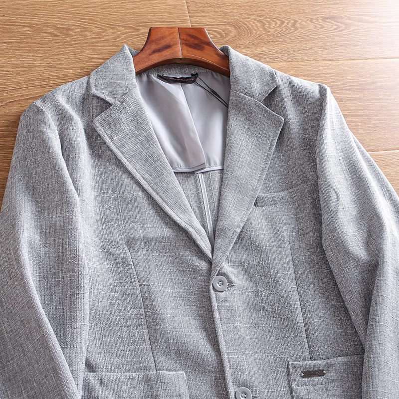 Yahoo!オークション - P015-XL新品 麻混 テーラードジャケット メンズ ...