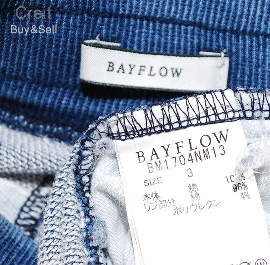Yahoo!オークション - Y175 BAYFLOWベイフロー サイズ3スエットデニム...