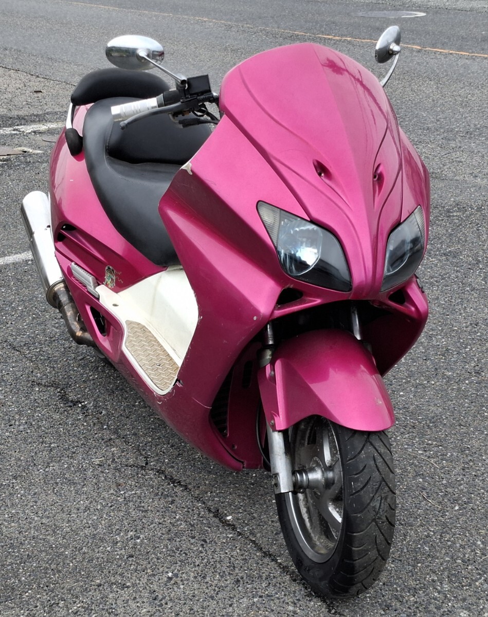 Yahoo!オークション - ホンダ フォルツァ250(MF06)ピンク 部品取り用車...